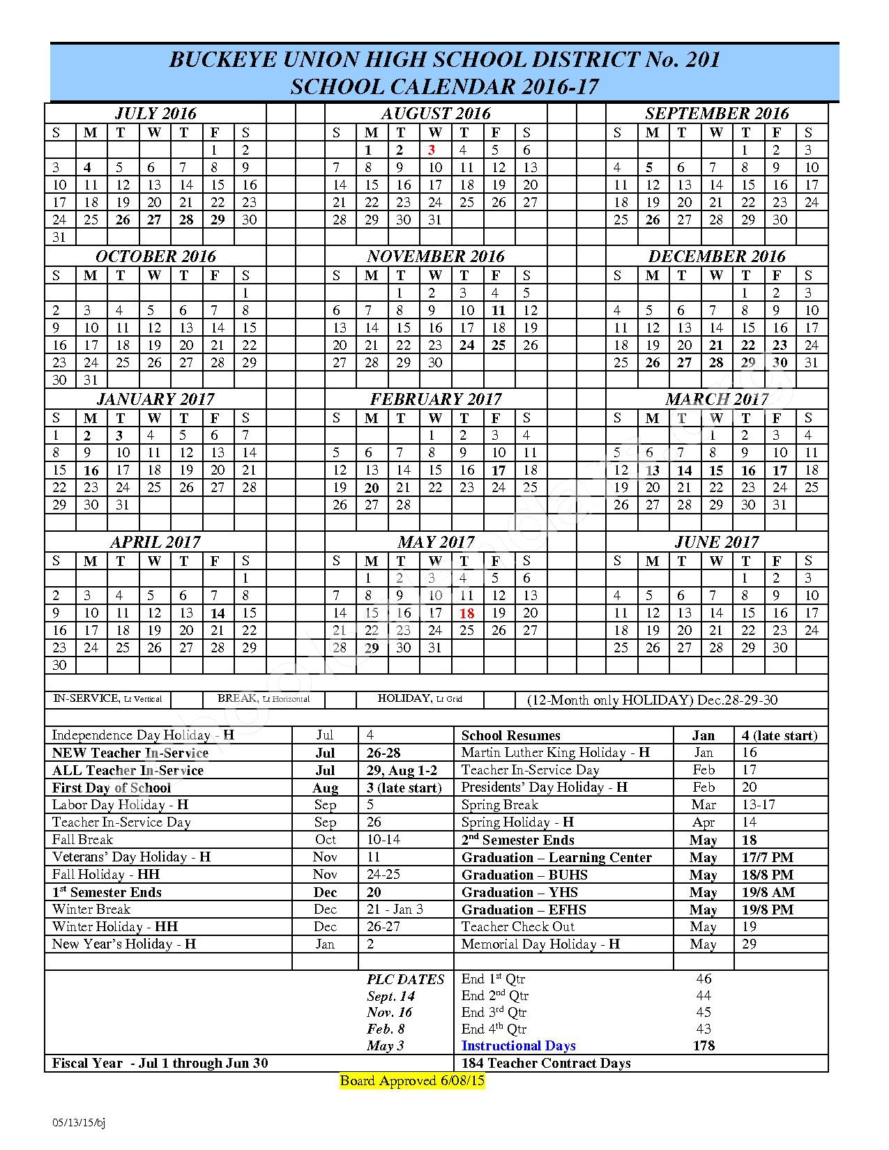 Estrella Foothills High School Calendars Goodyear AZ Estrella Foothills High School Calendars Goodyear AZ